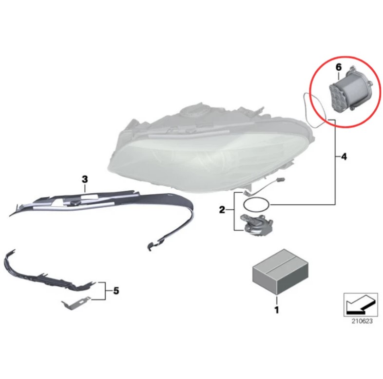 63117271902 BMW F10 Sağ Sinyal Modülü 7271902 - Omr Otomotiv